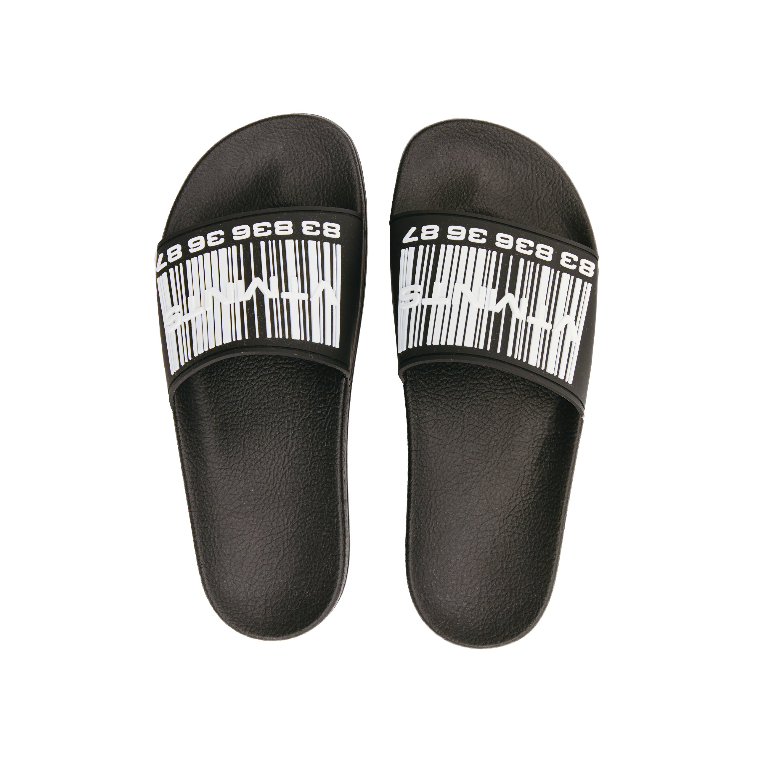 Barcode Logo Pool Slide (Black/White) – tons-shop