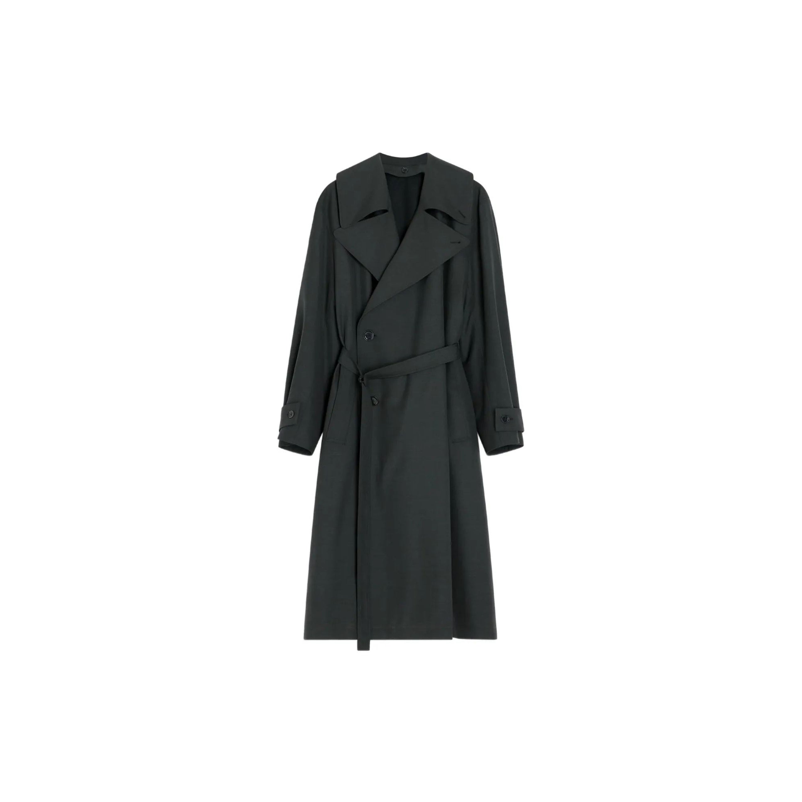 Trench Coat With Detachable Lining (Coal) – tons-shop