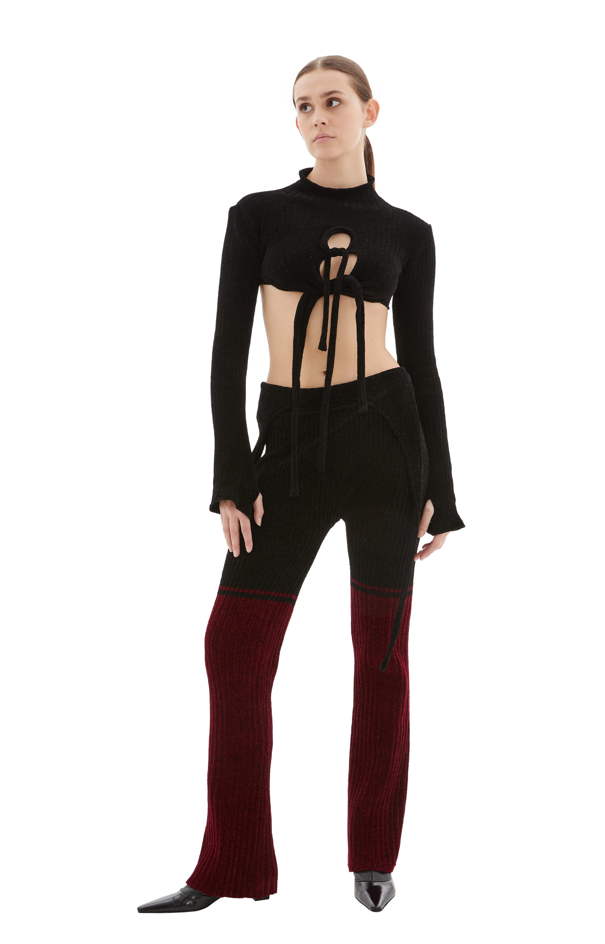 Knit Pants (Black/Red) – tons-shop